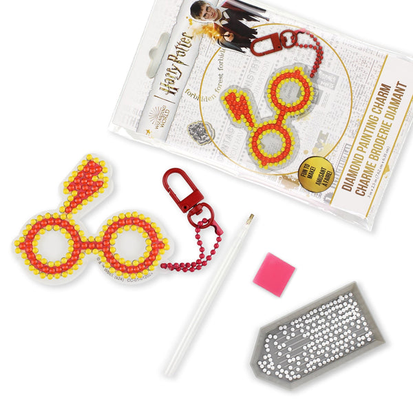 Harry Potter- Glasses and Bolt Diamond Painting Key Chain Kit – Fabrics ...